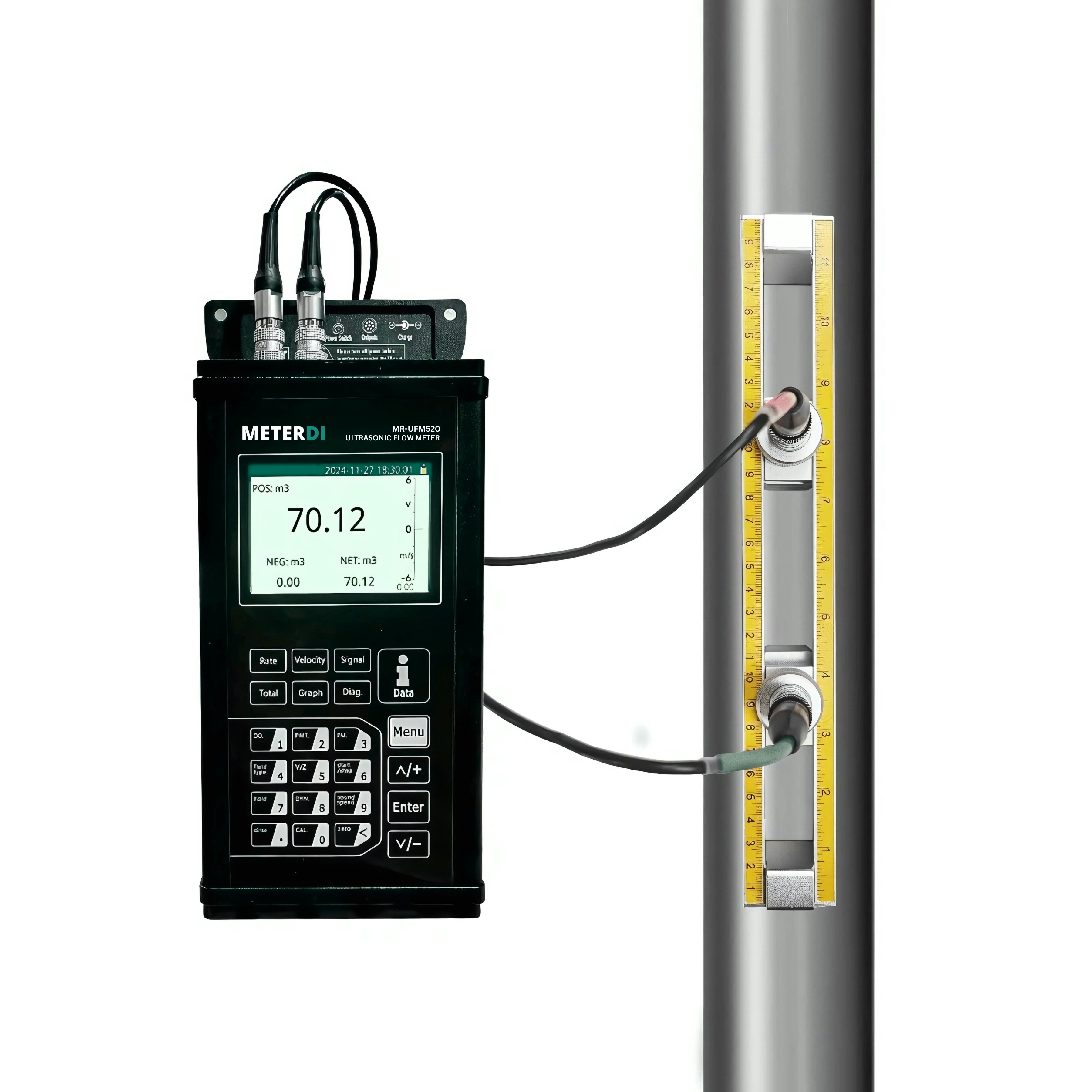 ULTRASONIC FLOW METER MR-UFM520 | Portable | METERDI
